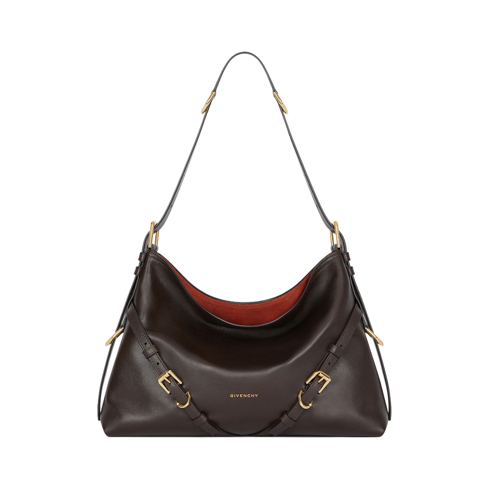 Givenchy Medium Voyou Shiny Leather Bag Chocolate – voilà.id