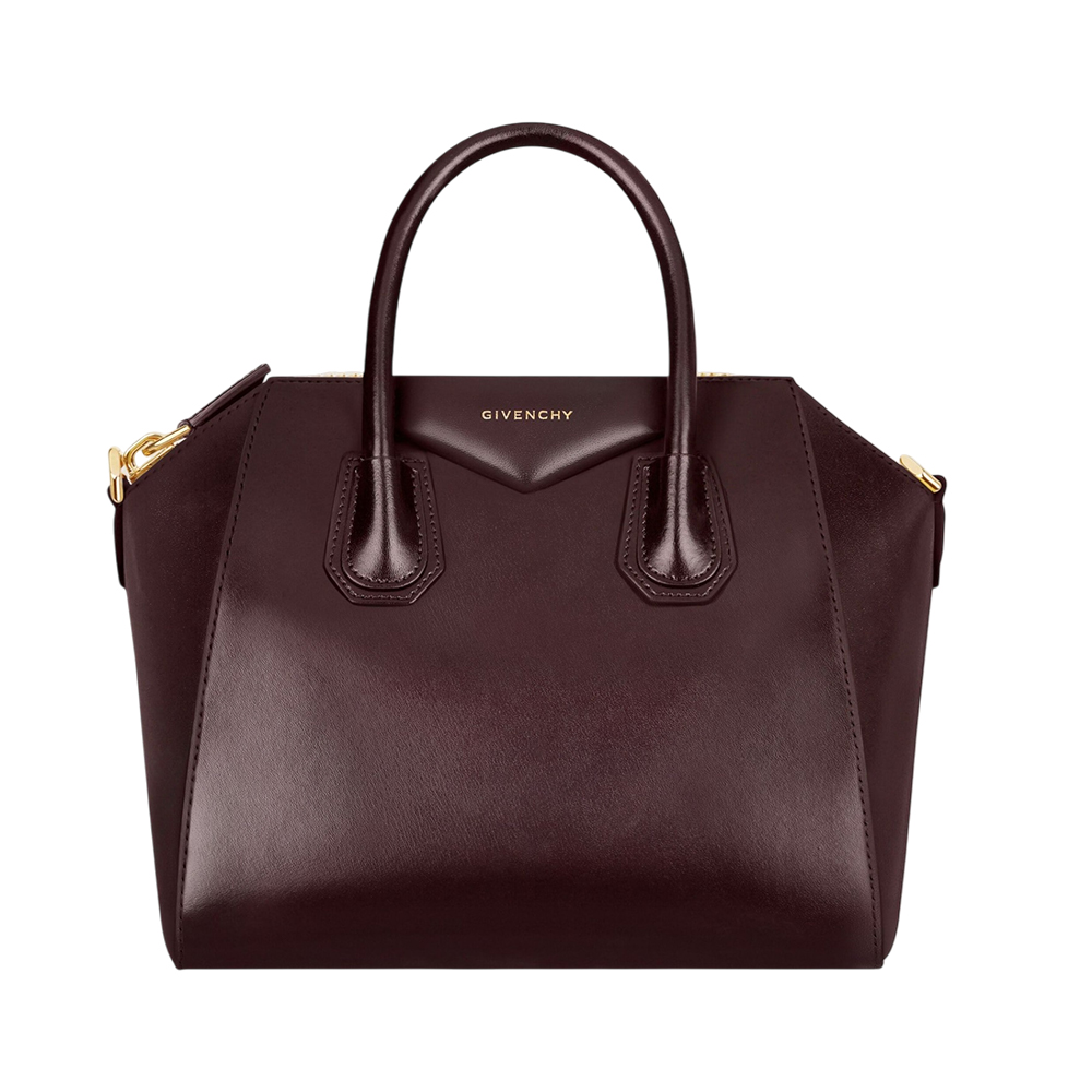 Givenchy Small Antigona Bag Box Leather Burgundy – voilà.id