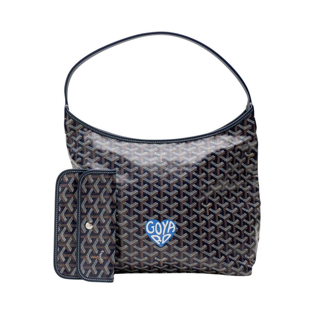 Goyard Bohème Pm With Blue Medium Heart Shape Hobo Bag Navy Blue Voilàid 7796