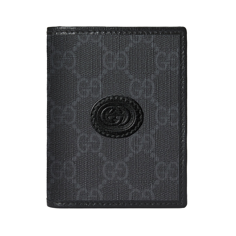 Gucci Mini Wallet Interlocking GG Supreme Fabric Black – voilà.id