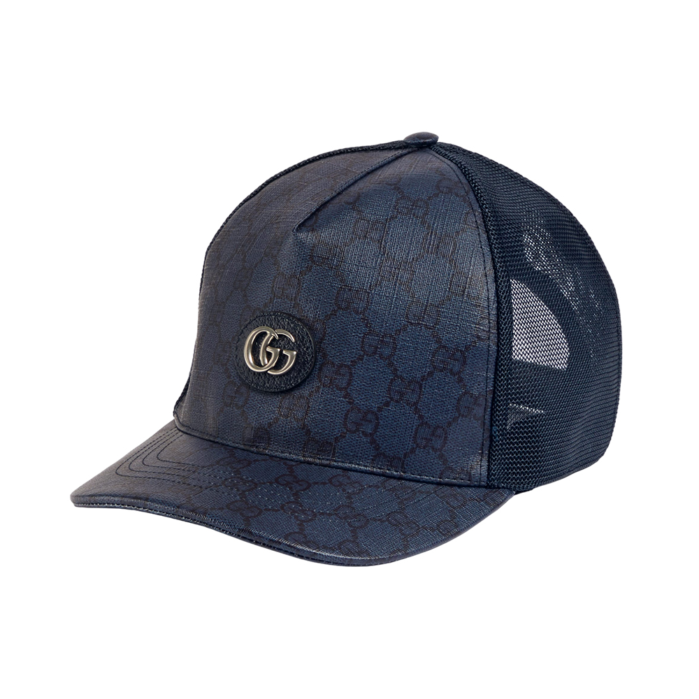 Gucci Double G Enamel Logo Supreme Baseball Hat Blue – voilà.id