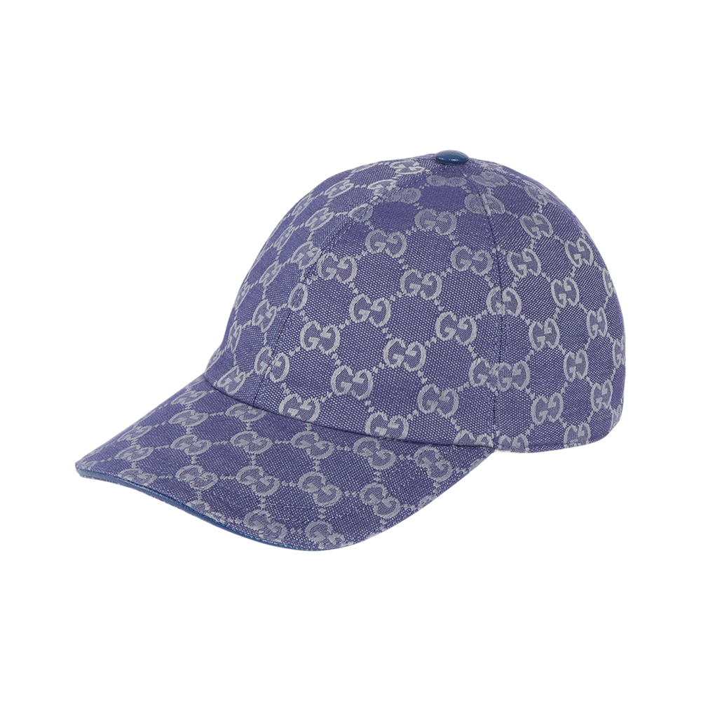 Gucci GG Canvas Baseball Hat Blue Grey – voilà.id