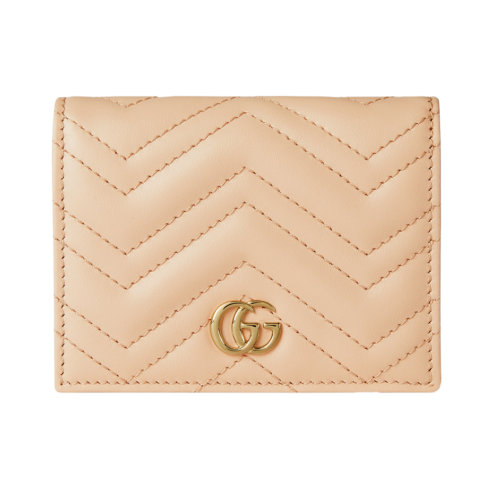 Gucci GG Marmont Card Case Wallet Light Pink – voilà.id