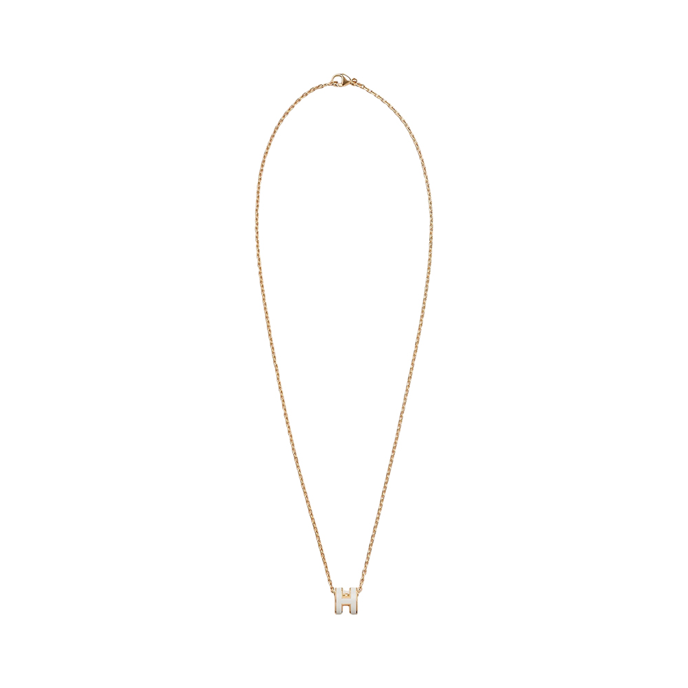Hermès Mini Pop H Necklace White Ghw – voilà.id