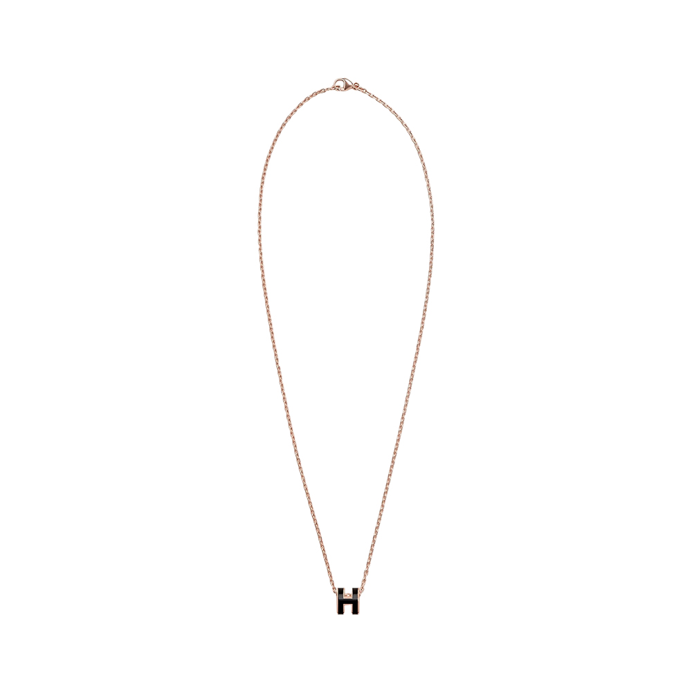 Hermès Mini Pop H Necklace Rose Dragee Rghw – voilà.id