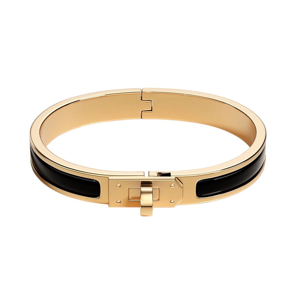 Hermès Mini Clic Kelly Bracelet Noir Ghw – voilà.id