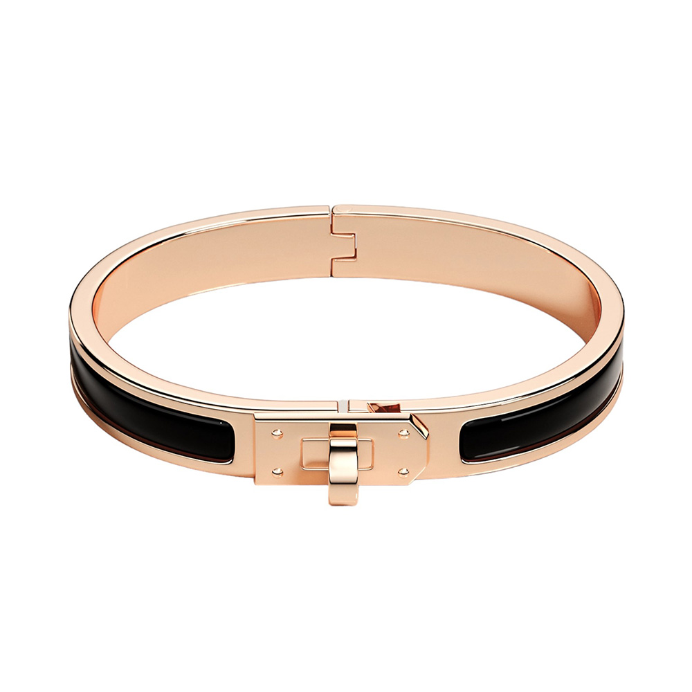 Hermès Mini Clic Kelly Bracelet Noir Rghw – voilà.id