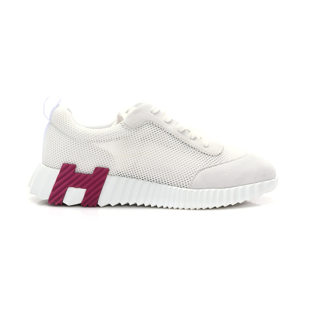 Hermès Bouncing Sneakers Air Mesh and Suede White – voilà.id