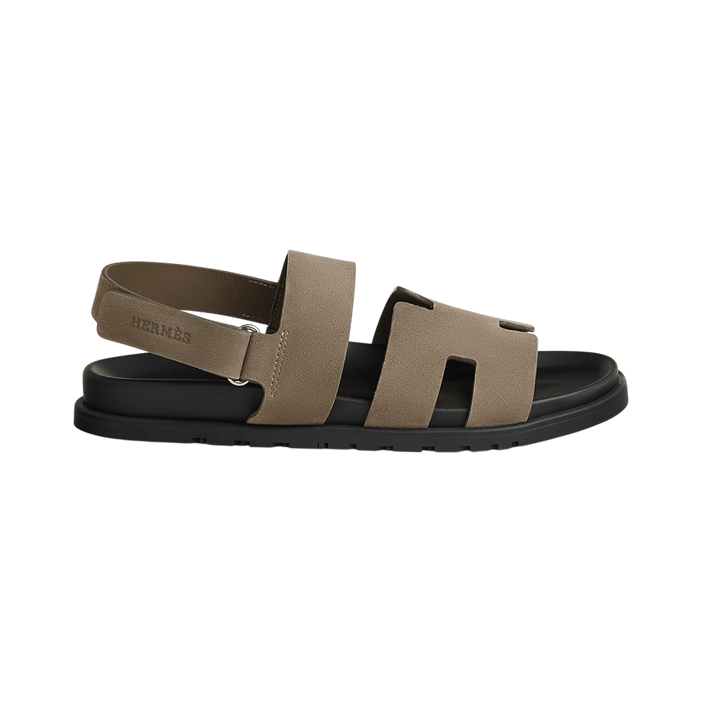 Hermès Genius Sandal Suede Etoupe Men – voilà.id