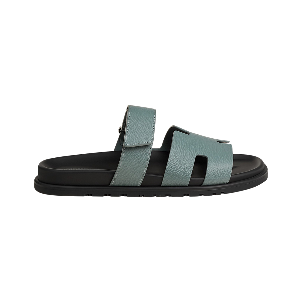 Hermès Chypre Epsom Sandals Bleu Tonnerre – voilà.id