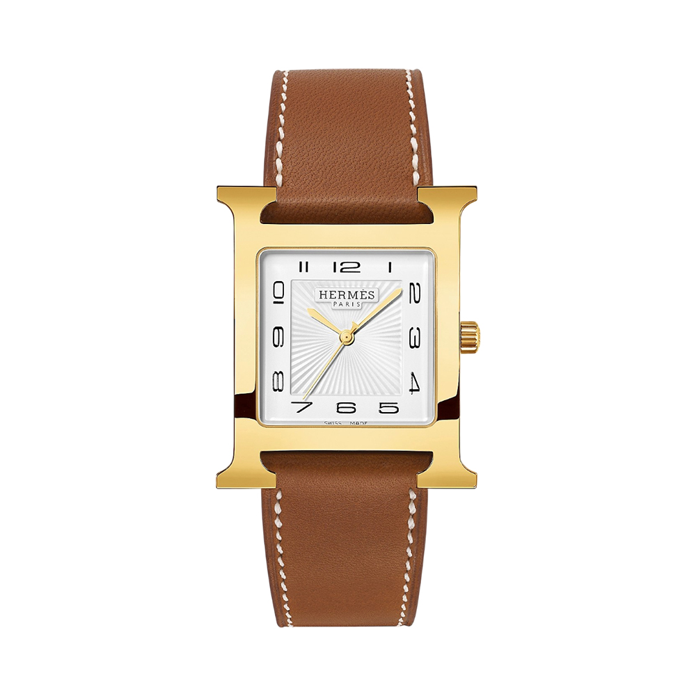 Hermès H-Hour GM Watch Natural Barenia Ghw – voilà.id