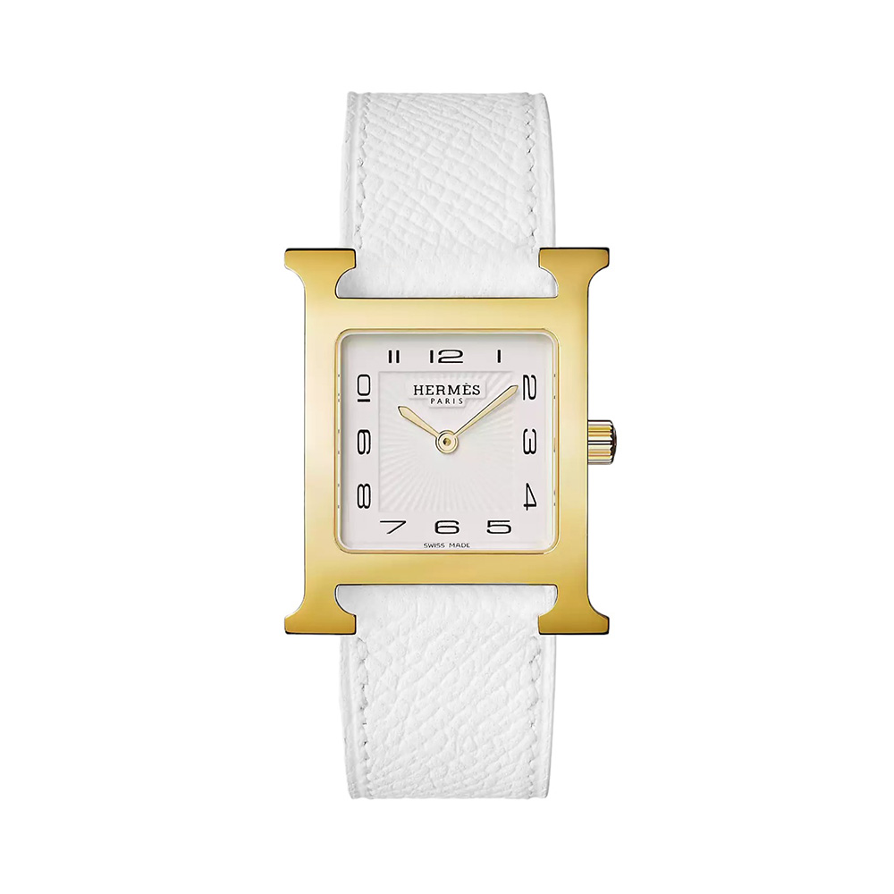 Hermès H-Hour MM Watch Gold Barenia Ghw – voilà.id