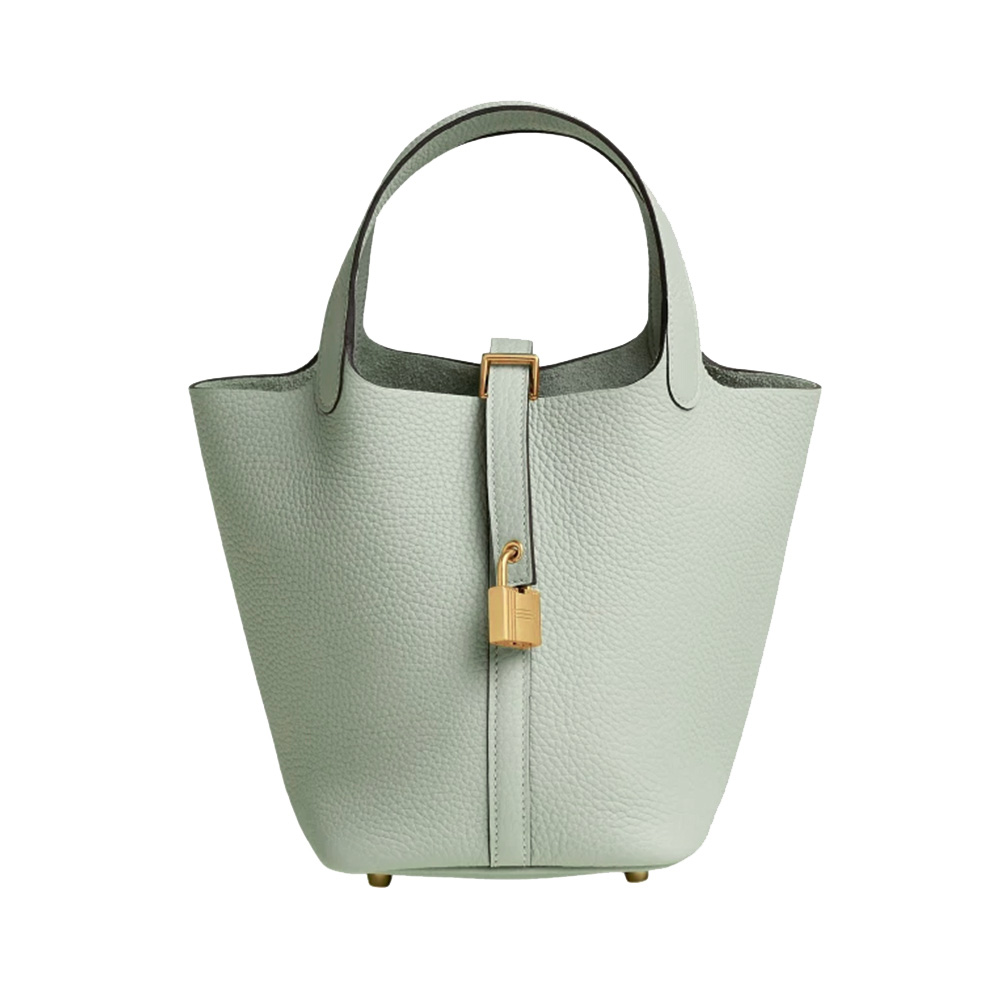 Hermès Picotin 18 Gris Neve Taurillon Clemence Ghw B – voilà.id