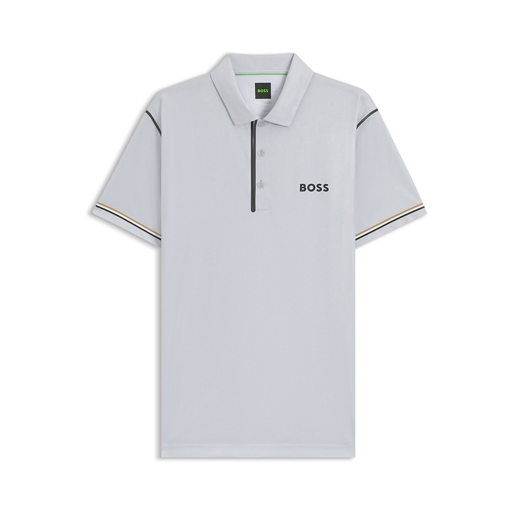 Hugo Boss Active Paddy Golf Polo Shirt Ripstop Grey – voilà.id