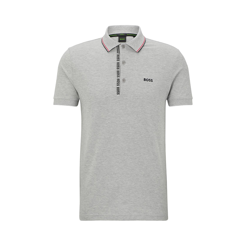 Hugo Boss Style Paul 4 Slim Fit Polo Shirt Grey/Black – voilà.id