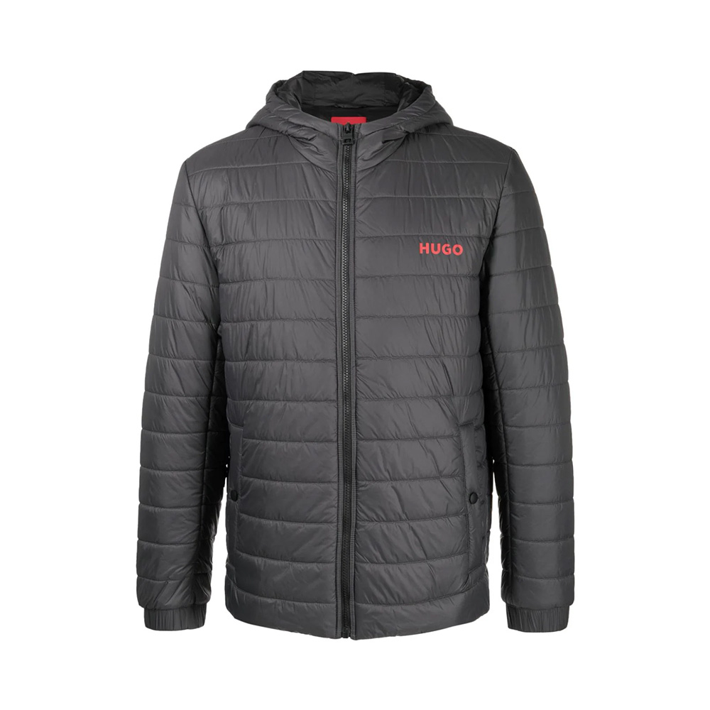Hugo Boss Bene2241 Logo Padded Jacket Dark Grey – voilà.id