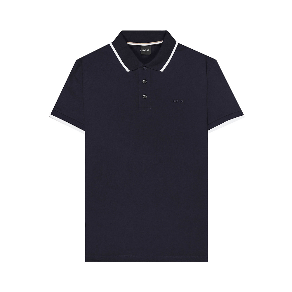 Hugo Boss Parlay 190 Polo Shirt Navy/White – voilà.id