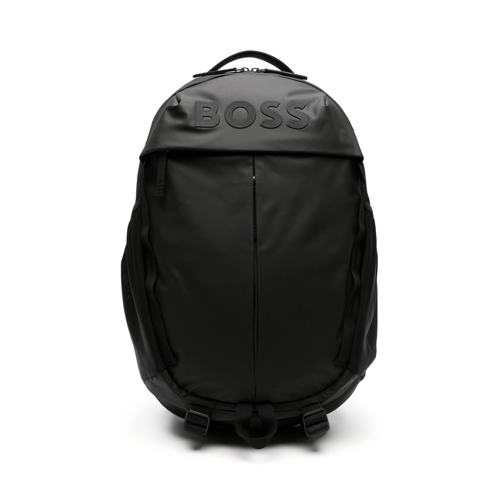 Hugo Boss Stormy Technical Fabric Coated Backpack All Black – voilà.id
