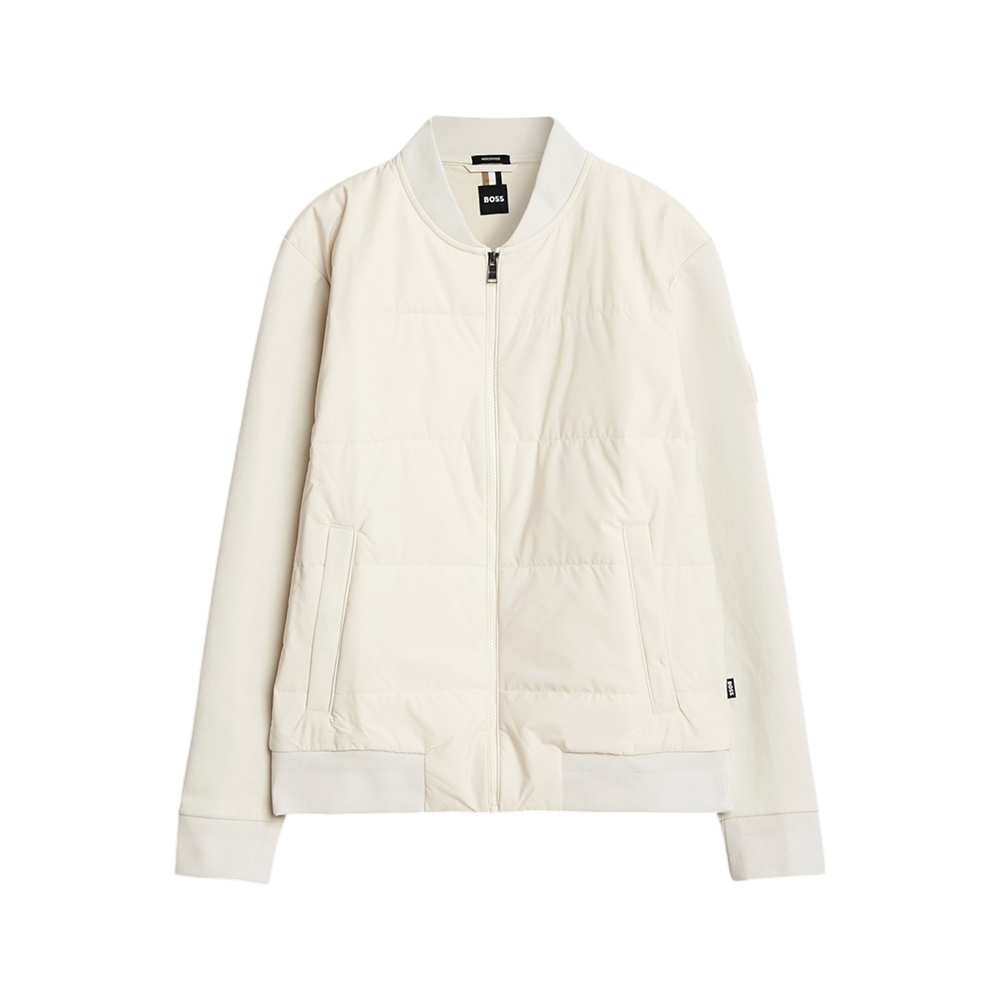 Hugo Boss Skiles 100 Jersey Sweatshirt Open White – voilà.id