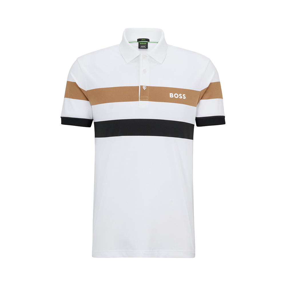 Hugo Boss Patteo MB 9 Striped Polo Shirt White – voilà.id