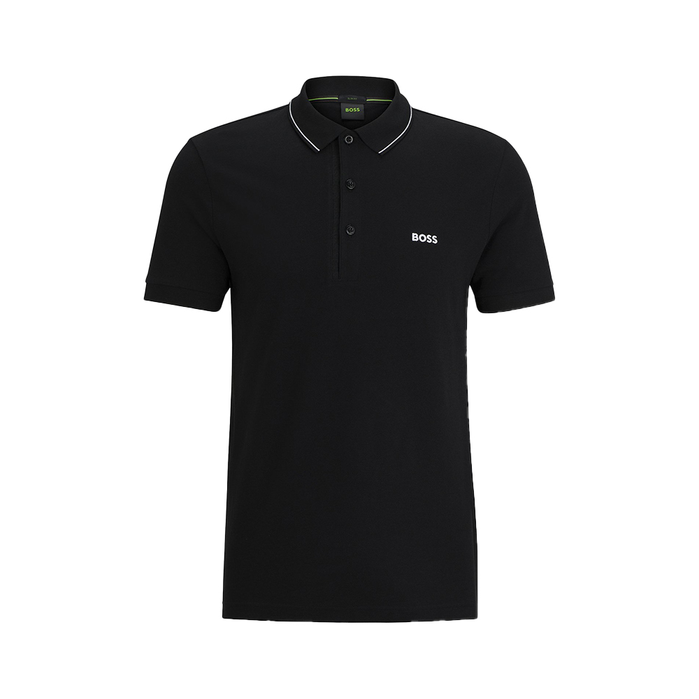Hugo Boss Paule 4 Slim-Fit Polo Shirt Light/Pastel Blue – voilà.id
