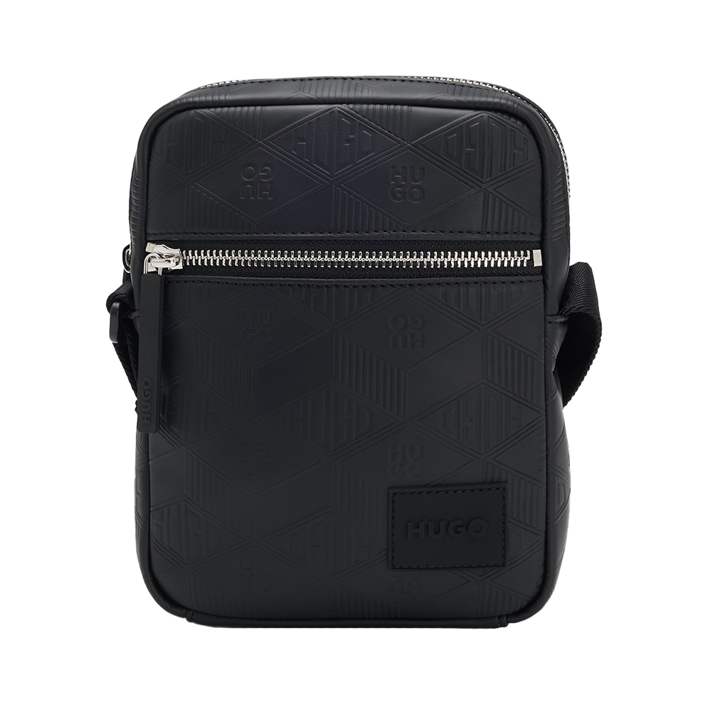 Hugo Boss Faux Leather Reporter Shoulder Bag Black – voilà.id