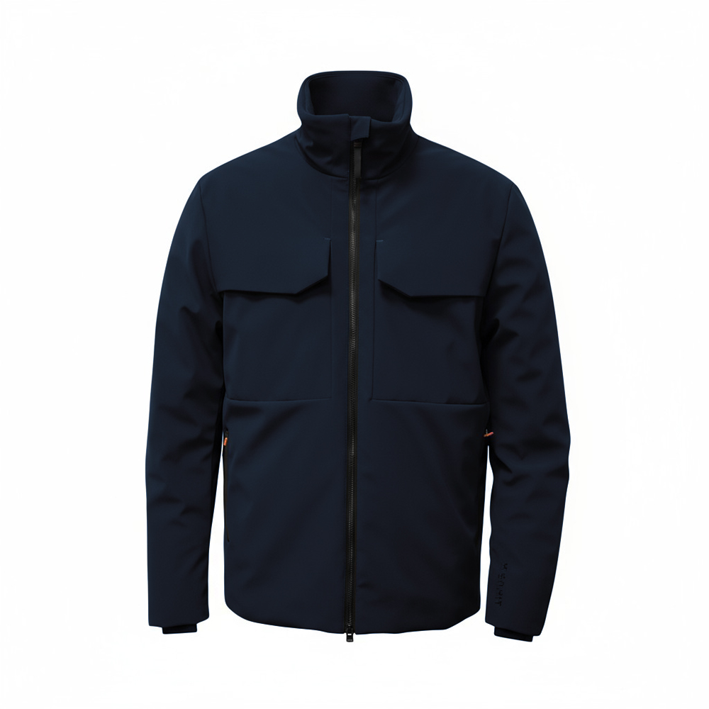Iceport The Field High Neck Zip Jacket Blue – voilà.id