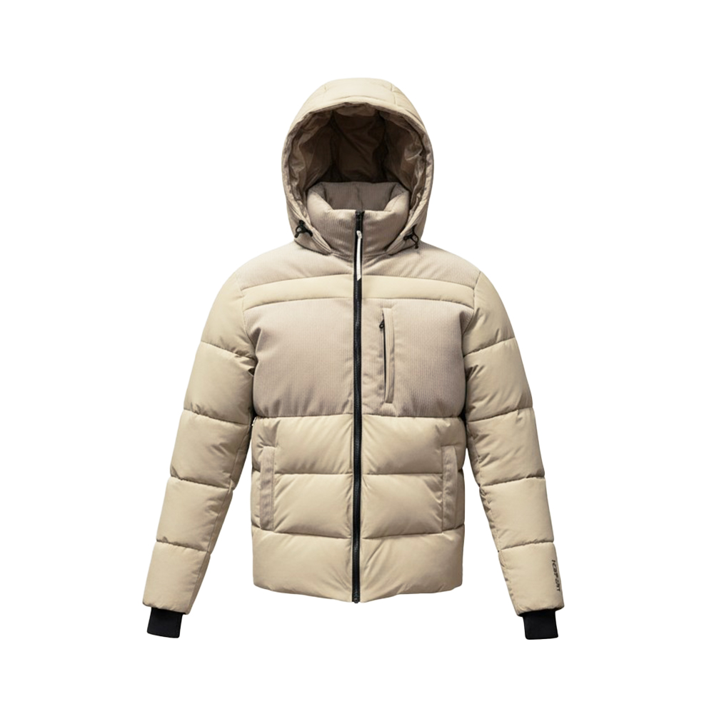 Iceport L'Ibrido High Neck Hooded Zip Jacket Coffee – voilà.id