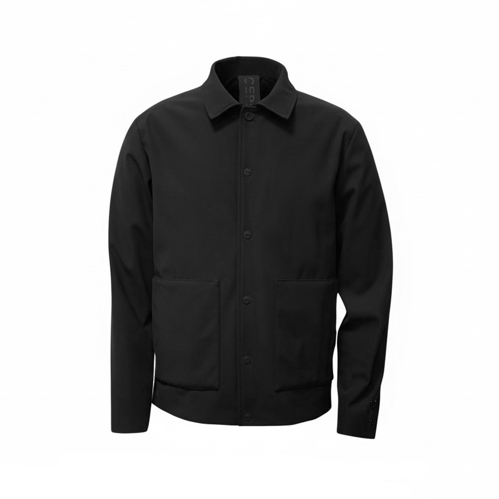 Iceport Japanese Button Up Collared Jacket Black – voilà.id