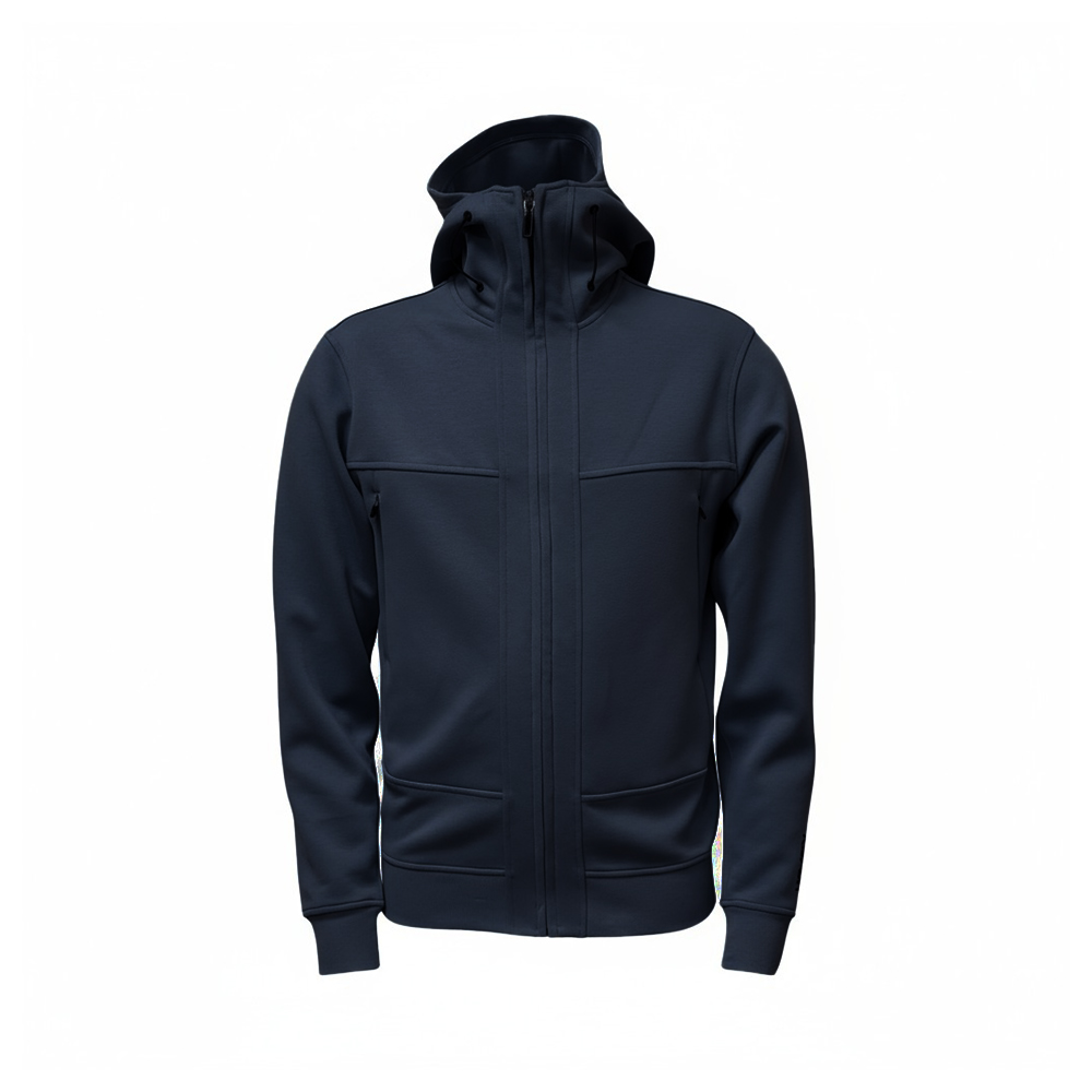 Iceport IL Bele High Neck Hooded Zip Jacket Blue – voilà.id