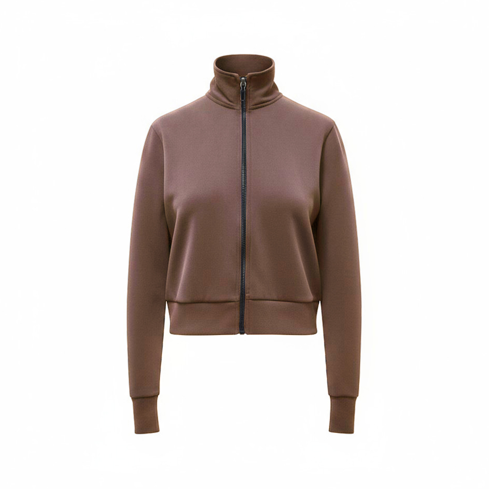 Iceport La Isa High Neck Zip Jacket Coffee – voilà.id