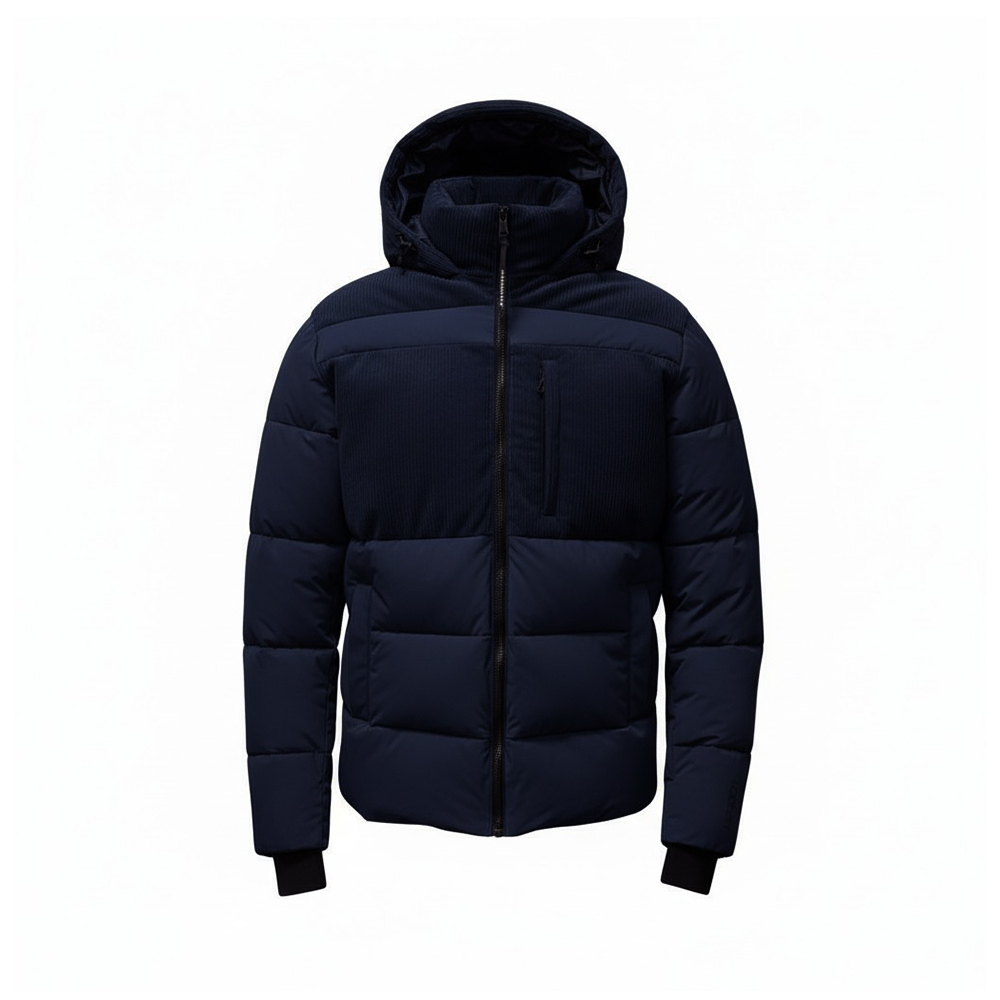 Iceport L'Ibrido High Neck Hooded Zip Jacket Blue – voilà.id
