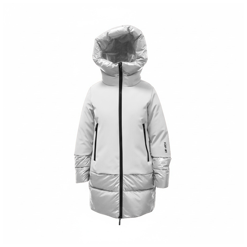 Iceport Allegra Padded Zip Hooded Jacket Grey – voilà.id