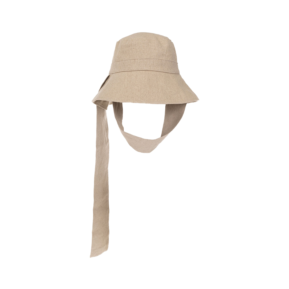 Jacquemus Le Bob Bando Strap Bucket Hat Beige – voilà.id