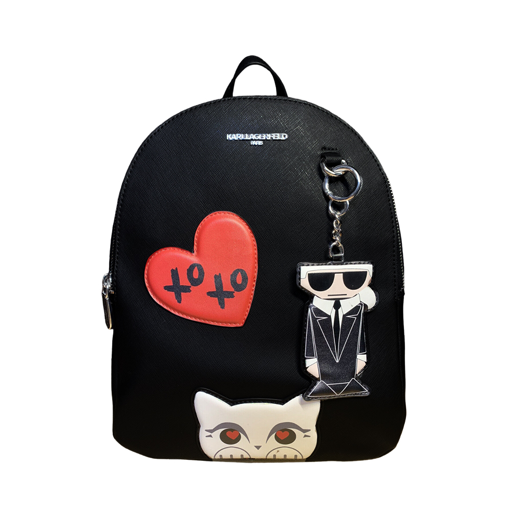 Karl Lagerfeld Paris Adele Patch Backpack Black/Combo – voilà.id
