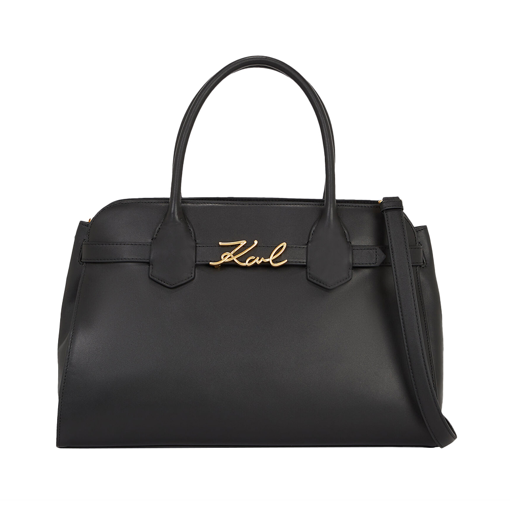 Karl Lagerfeld K/Signature Top Handle Bag Black Ghw – voilà.id