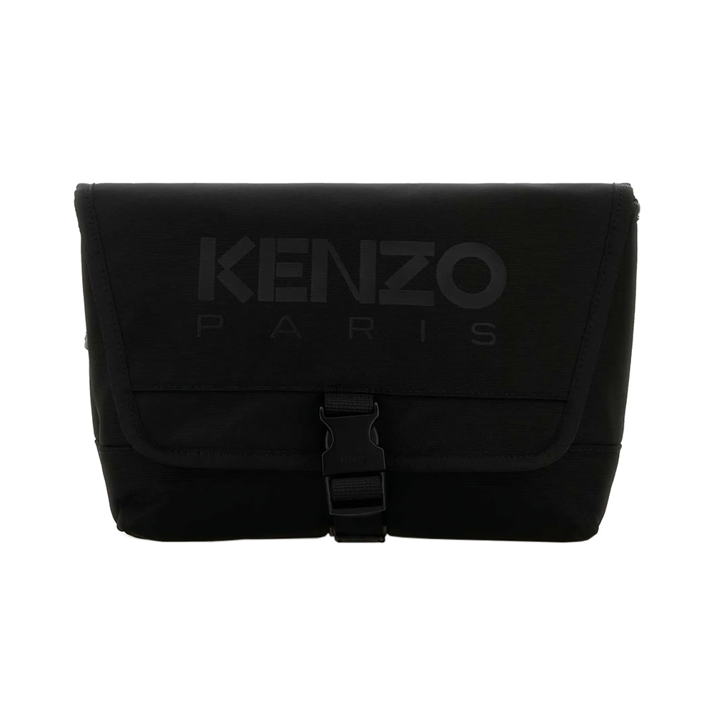 Kenzo 48 Small Messenger Nylon Bag Black – voilà.id