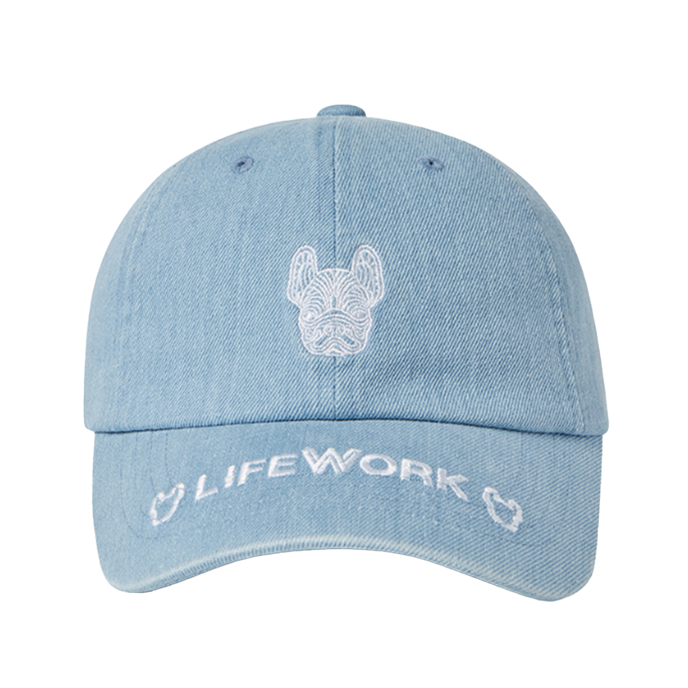 Lifework Logo Lettering Baseball Cap Light Blue – voilà.id