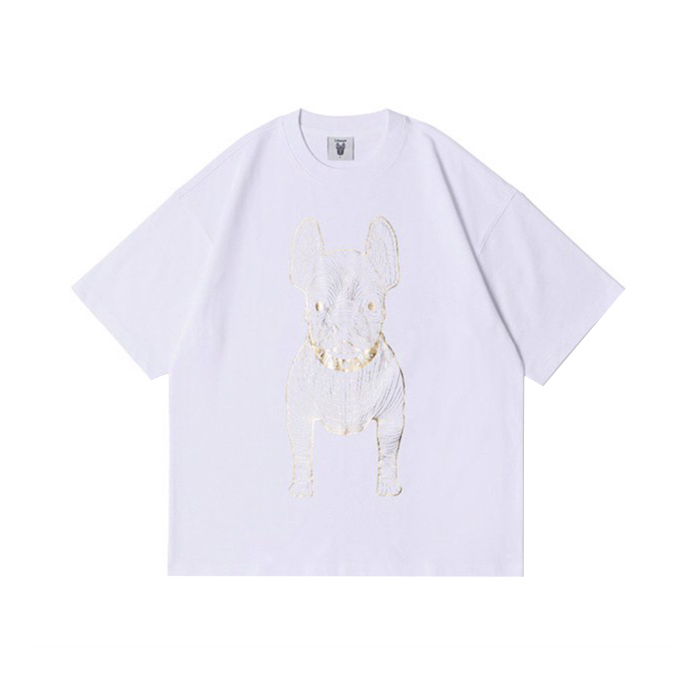 Lifework Radog Big Logo Oversized Tee White/Gold – voilà.id