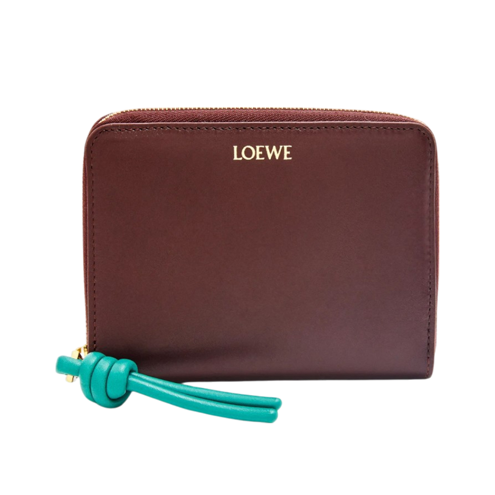 Loewe Knot Compact Zip Wallet Red – voilà.id