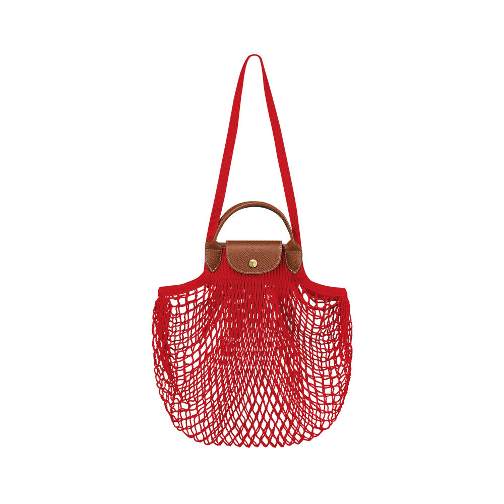 Longchamp Le Pliage Filet Top Handle Bag Red – voilà.id