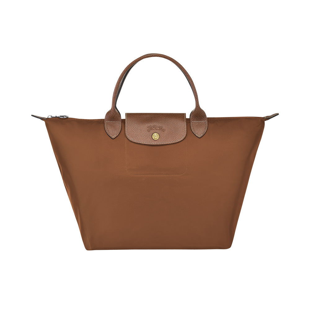 Longchamp Le Pliage Original Medium Top Handle Bag Cognac – voilà.id