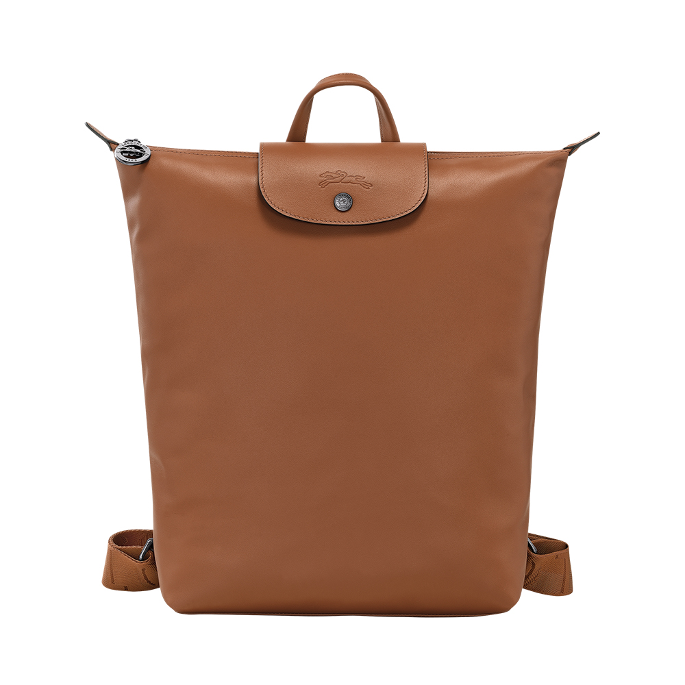 Longchamp Le Pliage Xtra Medium Leather Backpack Cognac – voilà.id