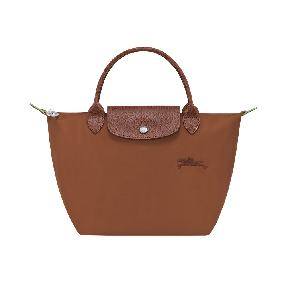 Longchamp Le Pliage Green Small Top Handle Bag Mocha – voilà.id