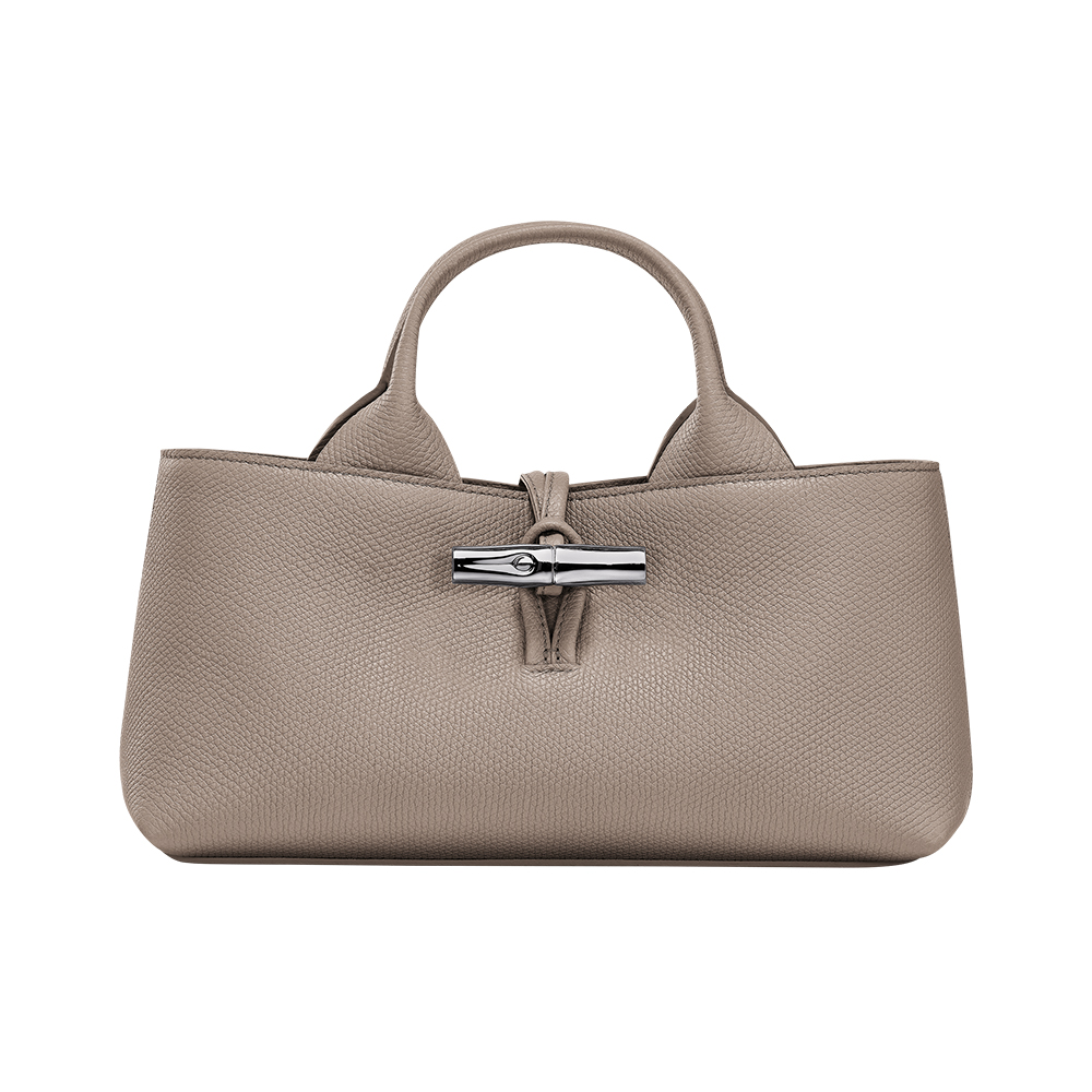 Longchamp Le Roseau Grained Leather Small Handbag Clay – voilà.id