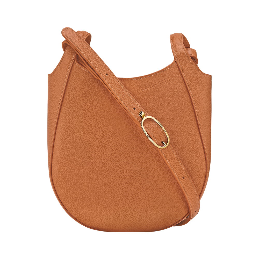 Longchamp Le Foulonné Small Grained Crossbody Bag Amber – voilà.id
