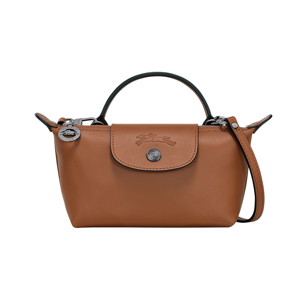 Longchamp Le Pliage Xtra Leather Extra Small Pouch Vervain – voilà.id