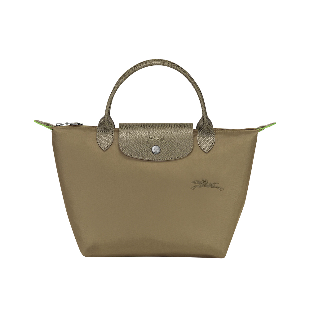 Longchamp Le Pliage Green Small Top Handle Bag Mocha – voilà.id