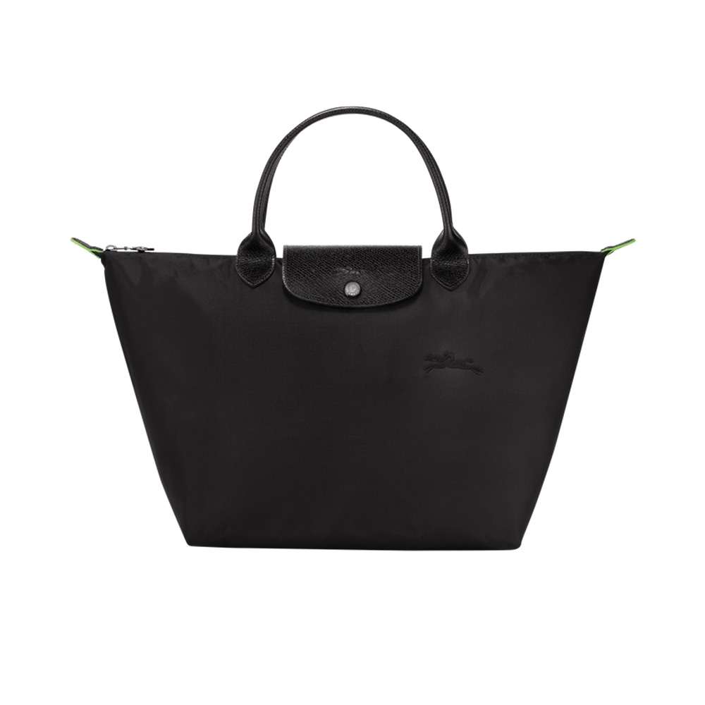 Longchamp Le Pliage Green Medium Top Handle Bag Graphite – voilà.id