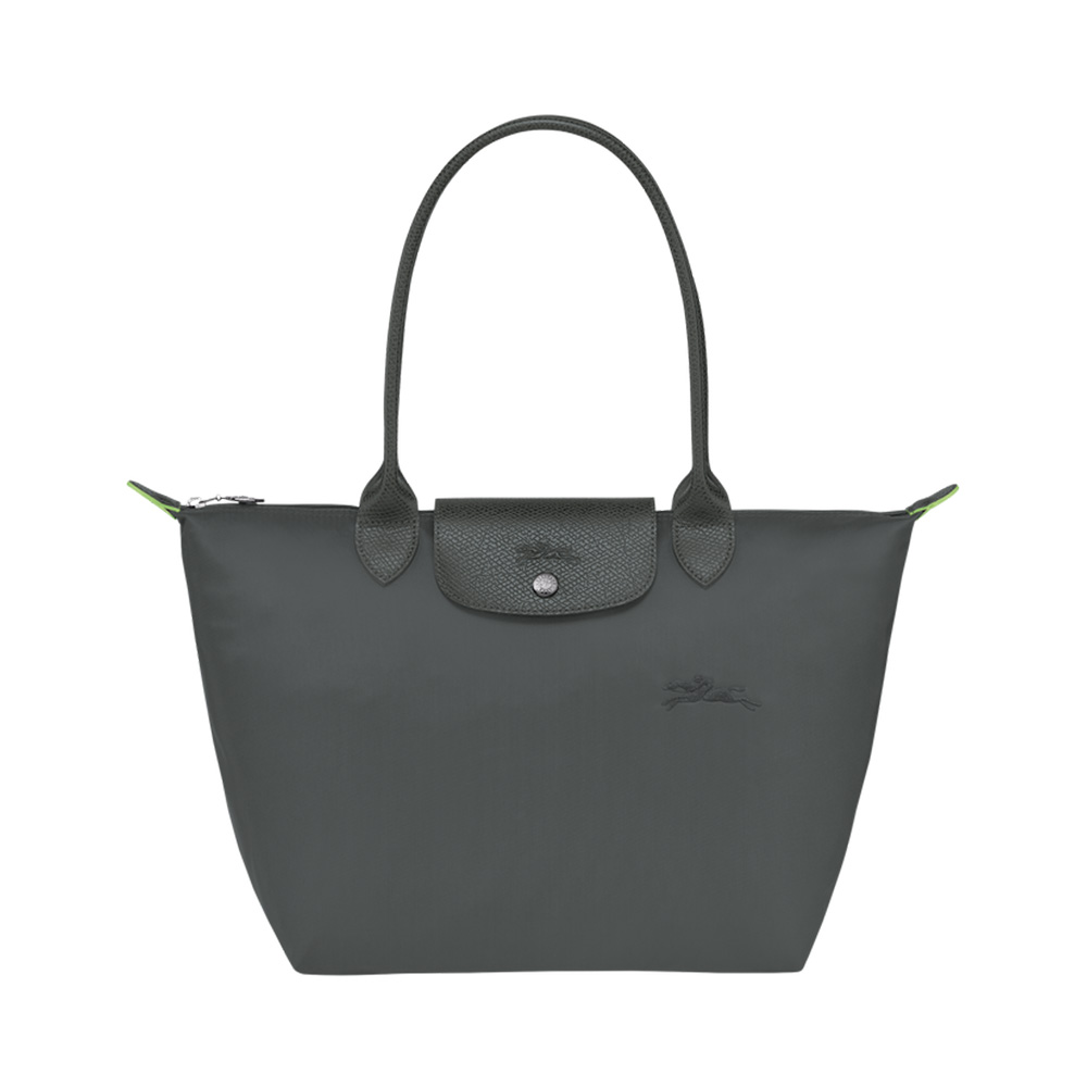 Longchamp Le Pliage Green Medium Tote Bag Graphite – voilà.id